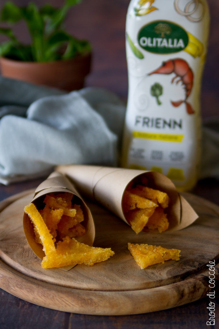 Scagliozzi di polenta - Brodo di coccole